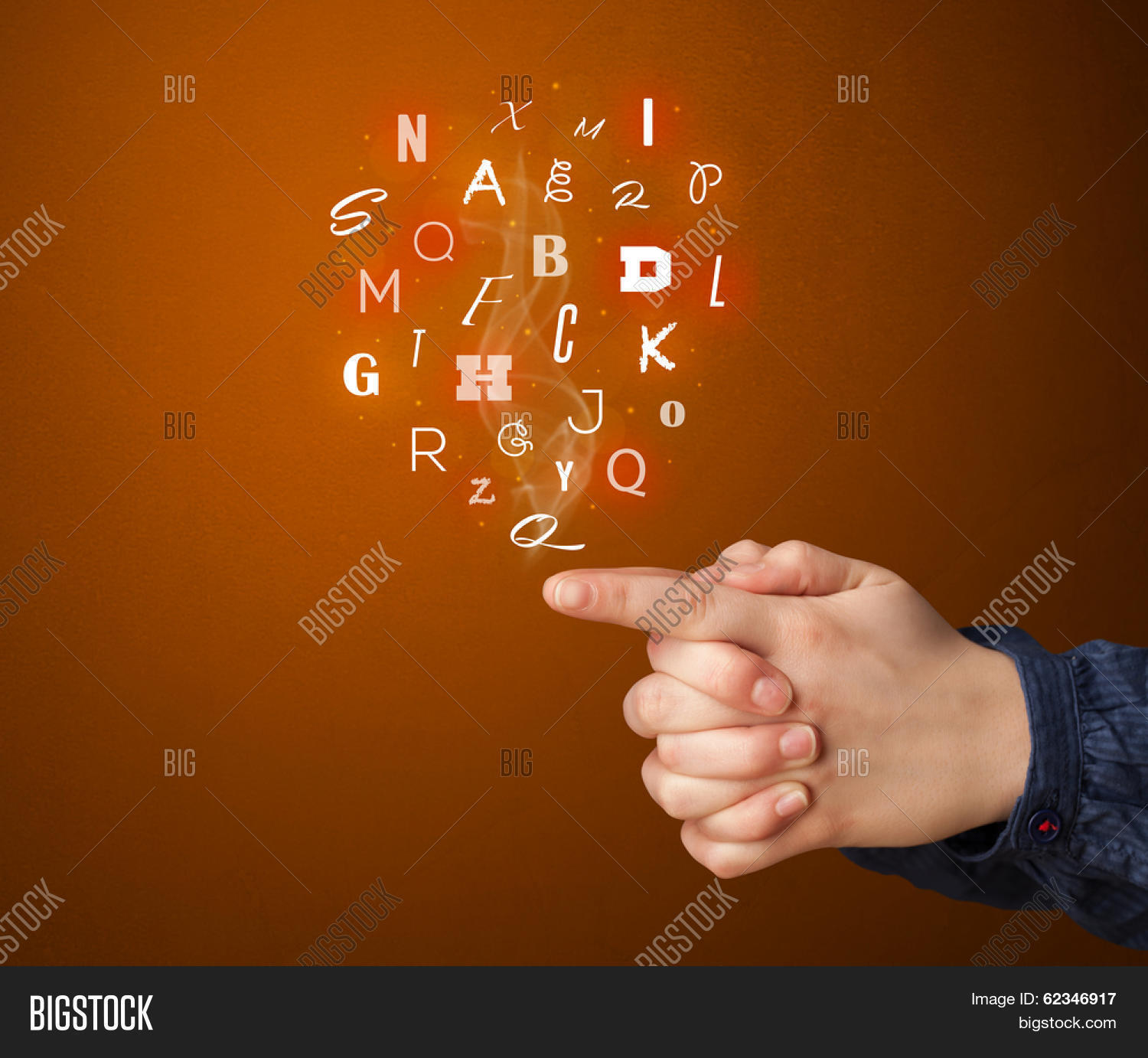 Glowing Letters Coming Image & Photo (Free Trial) | Bigstock