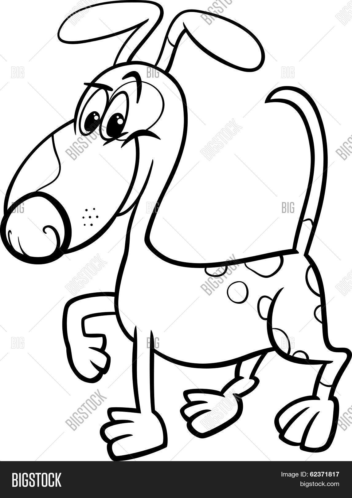 Spotted Dog Cartoon Vector & Photo (Free Trial) | Bigstock