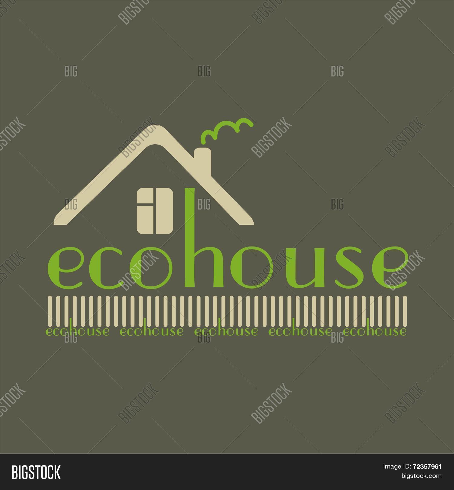 Eco House Eco- Vector & Photo (Free Trial) | Bigstock