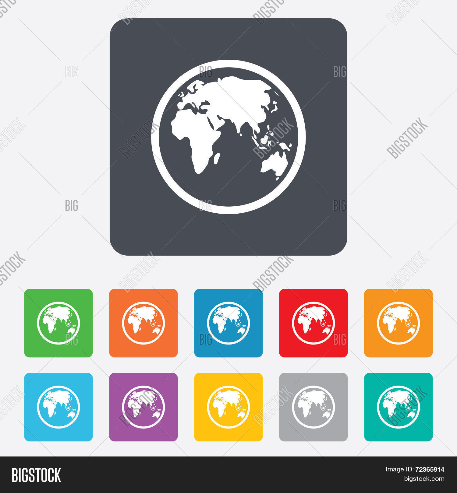 Globe Sign Icon. Vector & Photo (Free Trial) | Bigstock