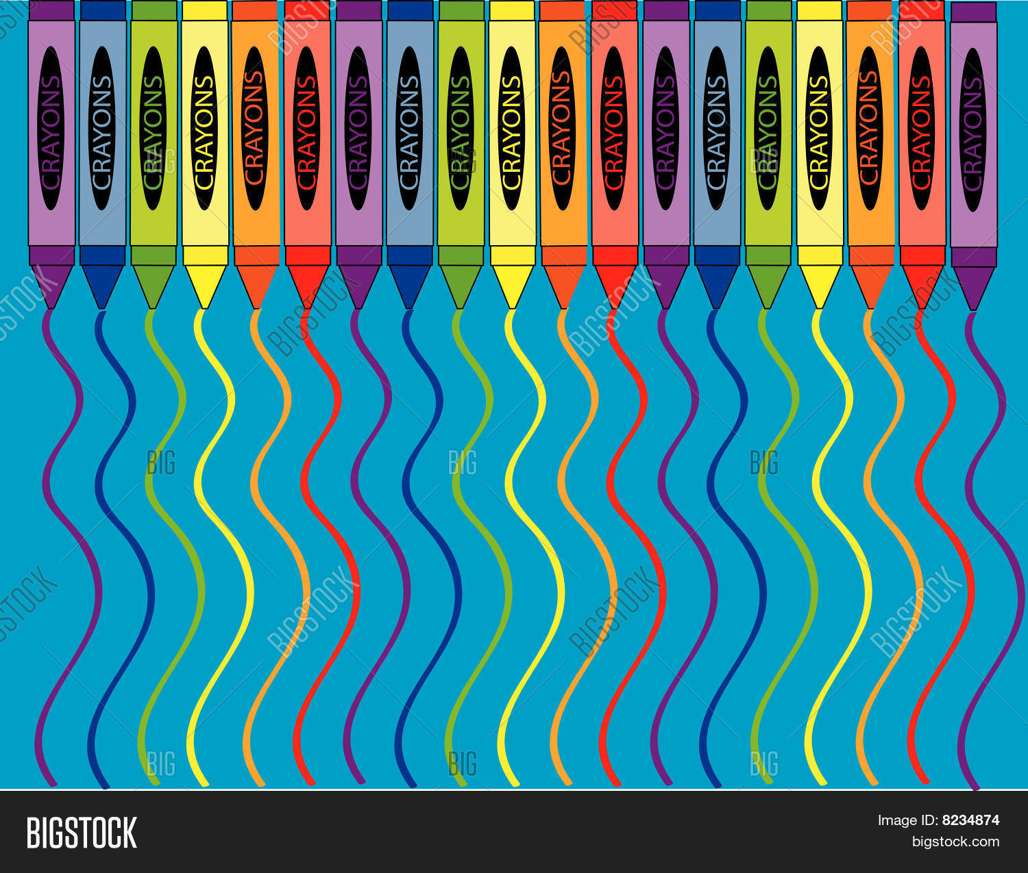 Crayon Background Vector & Photo (Free Trial) | Bigstock