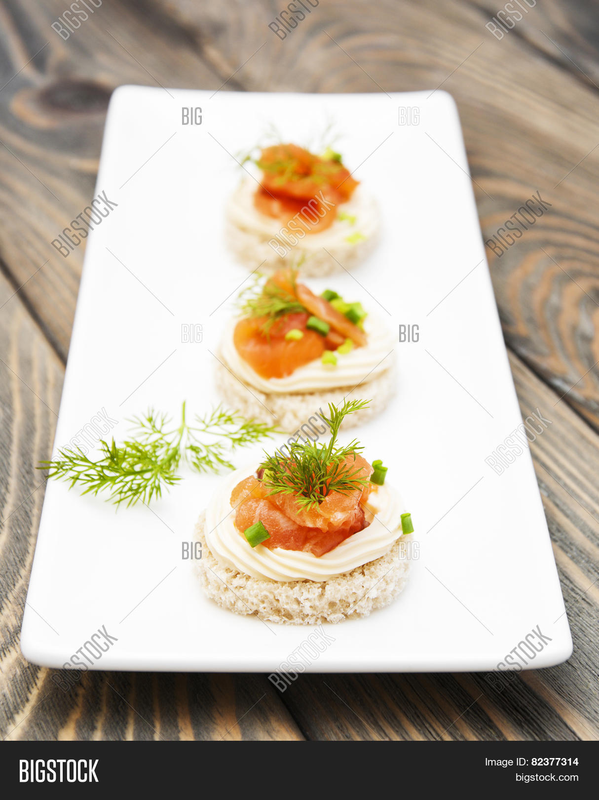 Canape Salmon Image & Photo (Free Trial) | Bigstock