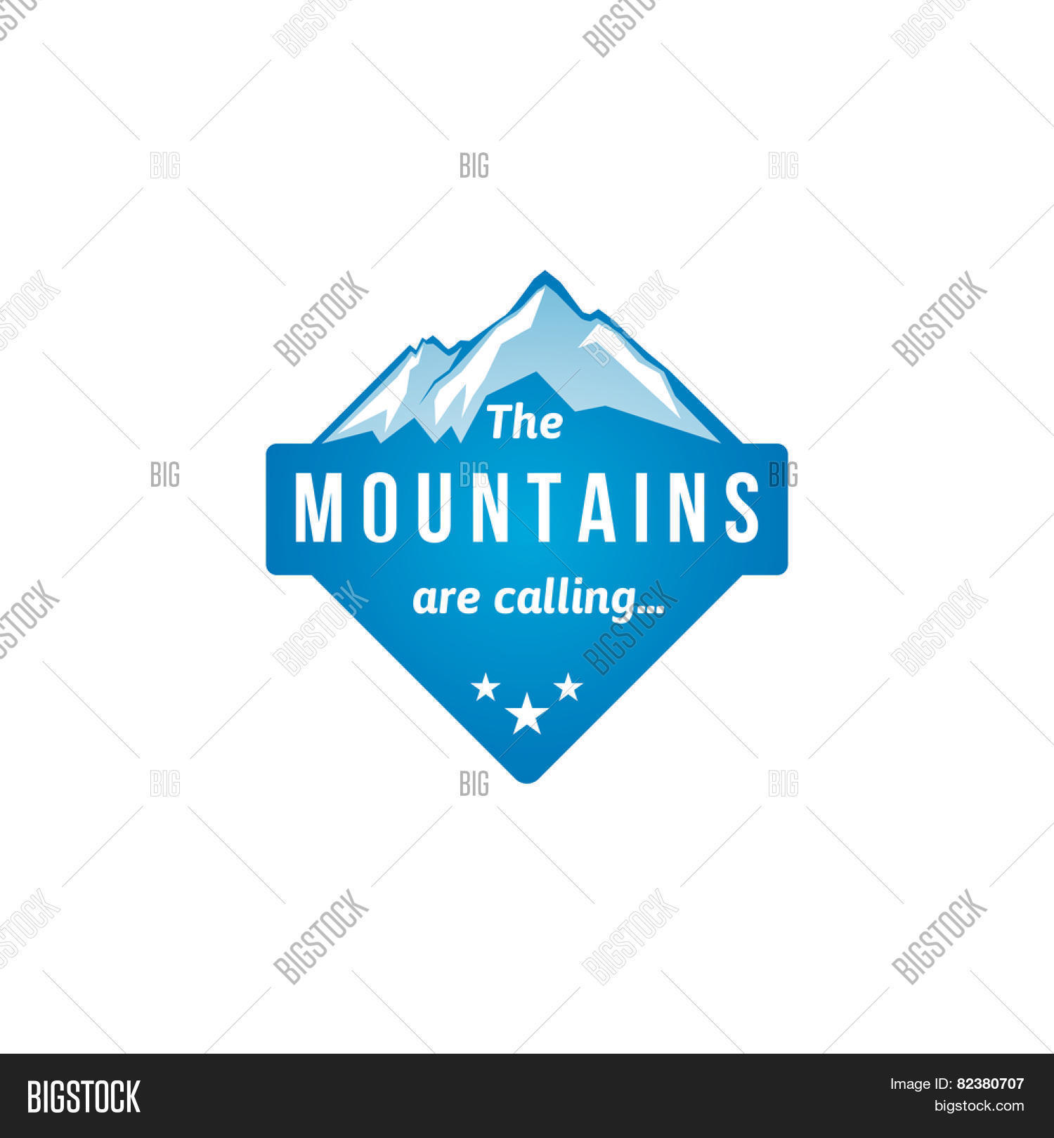 Mountain Label Type Vector & Photo (Free Trial) | Bigstock