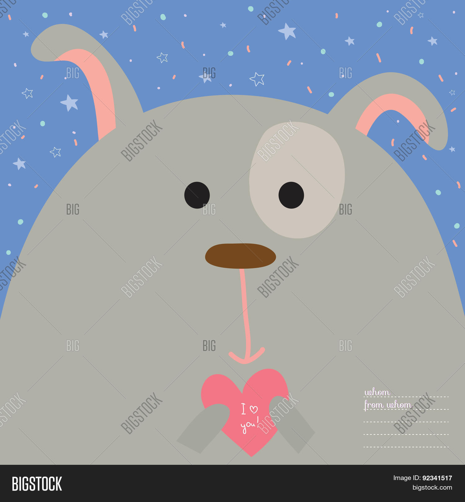 Greeting Card Cartoon Vector & Photo (Free Trial) | Bigstock