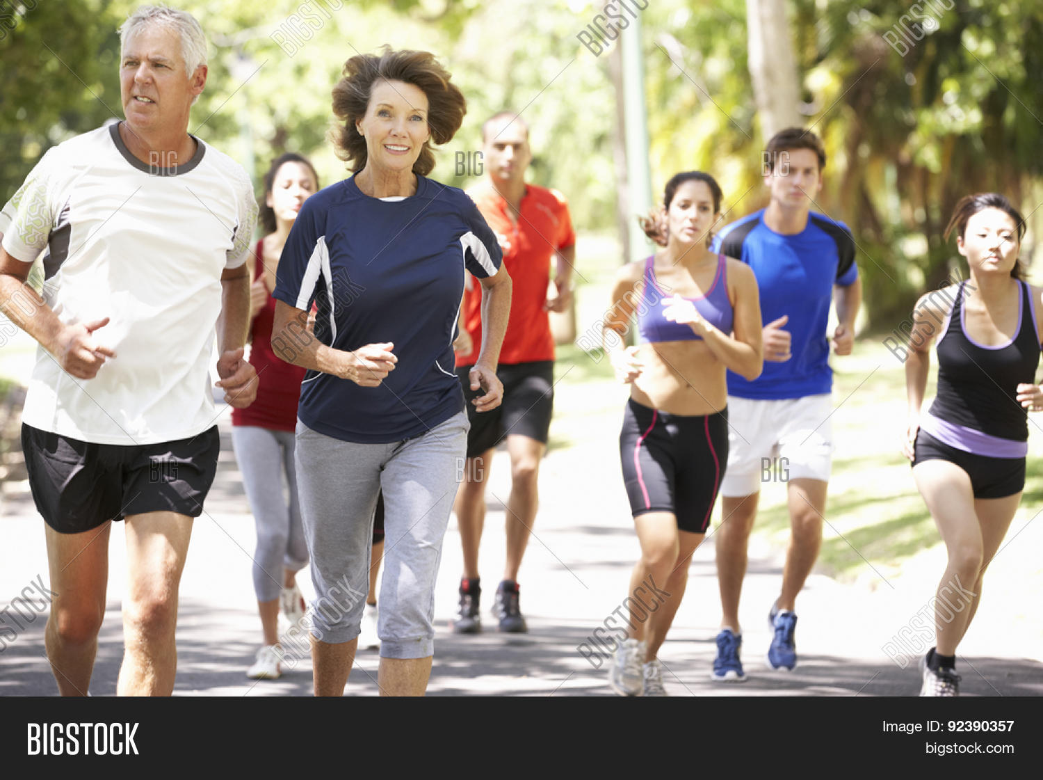 Group Runners Jogging Image & Photo (Free Trial) | Bigstock
