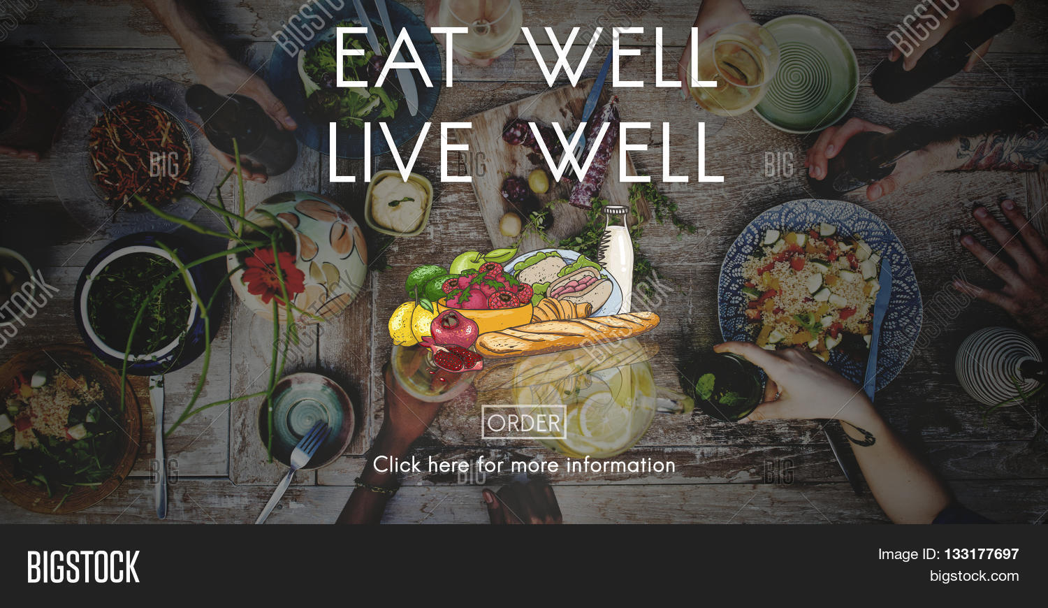 Eat Well Live Well Image & Photo (Free Trial) | Bigstock