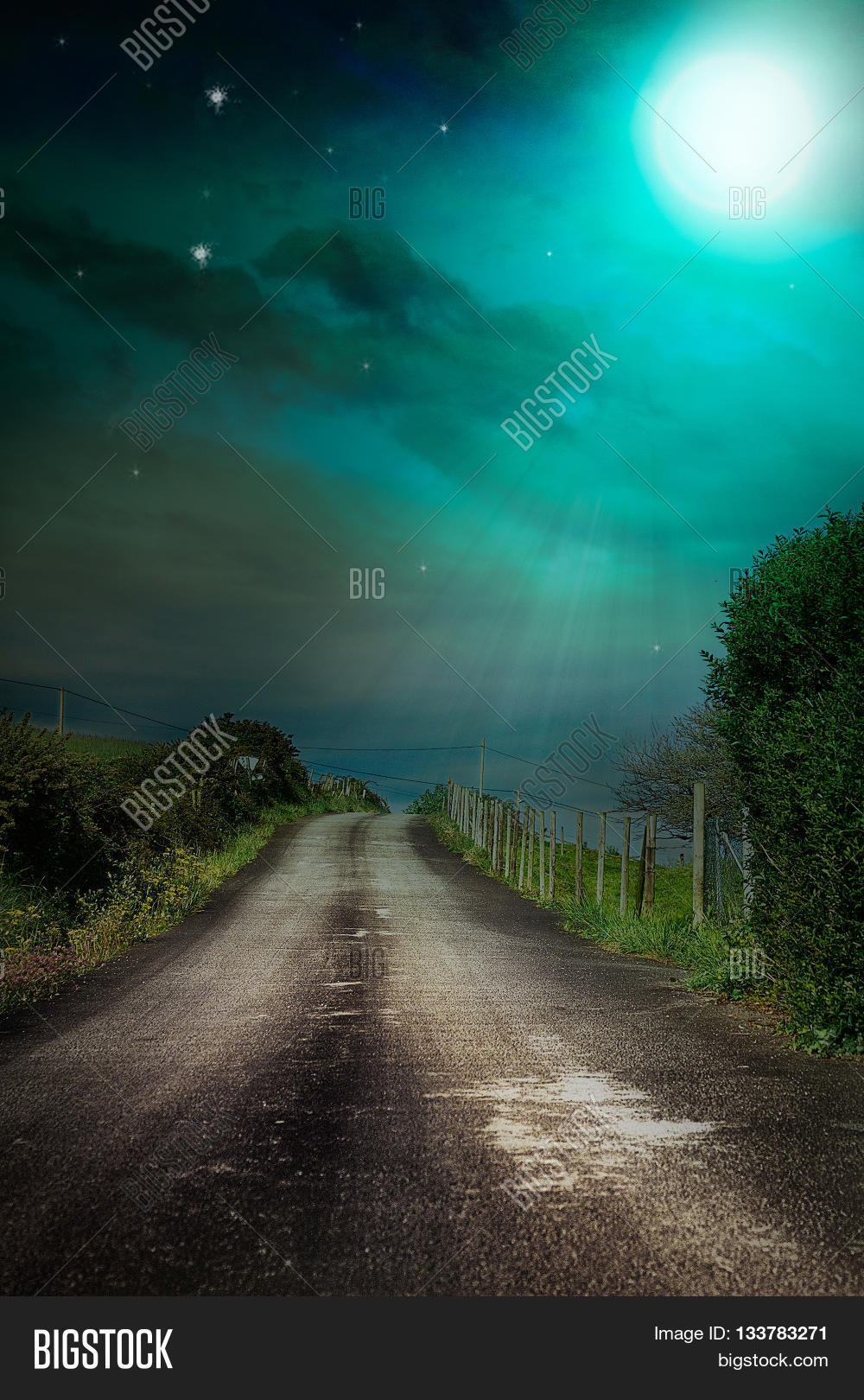 Night Country Road Image & Photo (Free Trial) | Bigstock