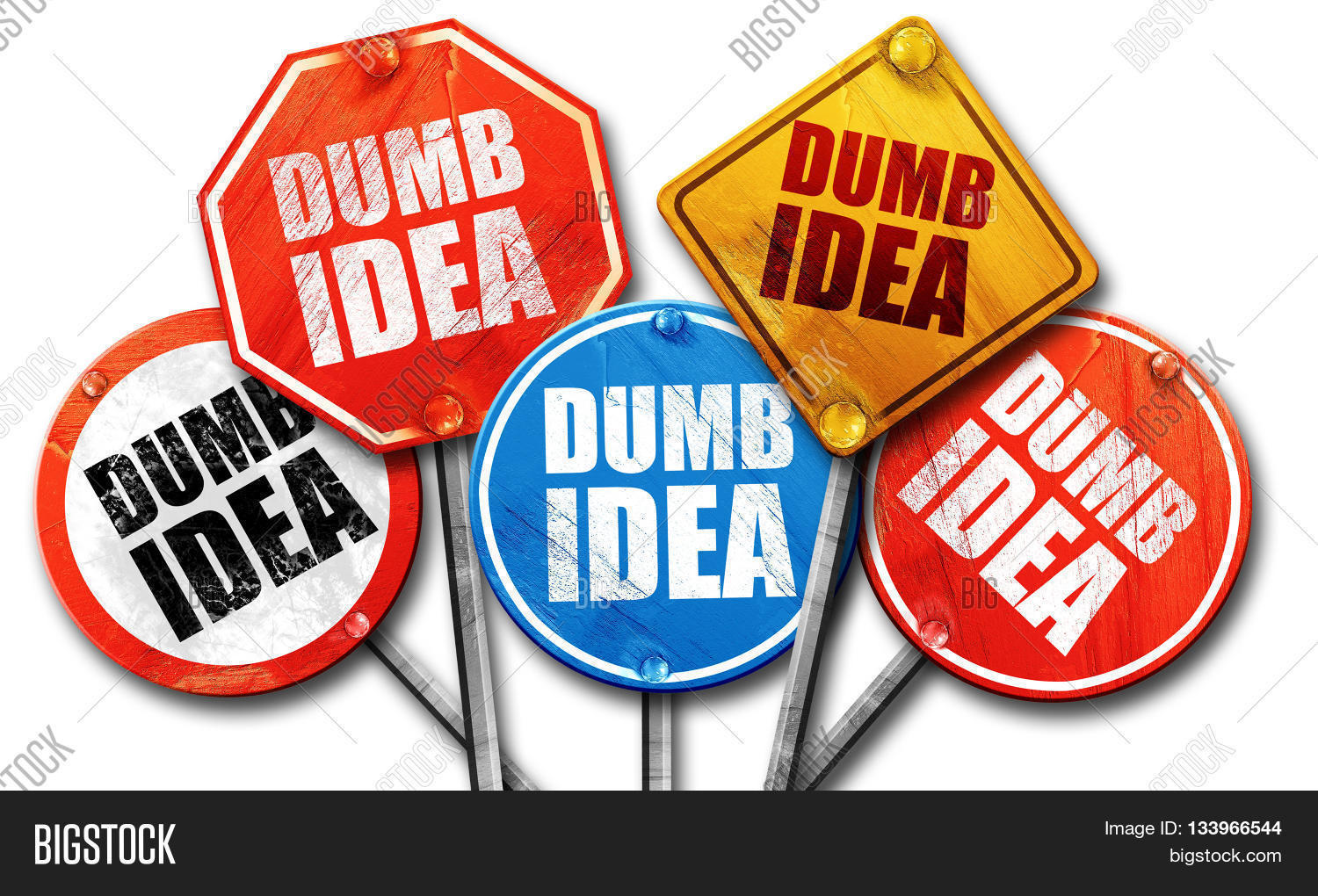 Dumb Idea, 3D Image & Photo (Free Trial) | Bigstock