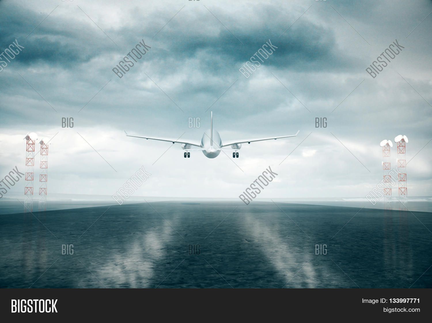 Back View Airplane Image & Photo (Free Trial) | Bigstock