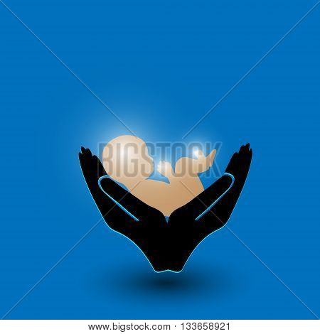Save Girl Child Vector & Photo (Free Trial) | Bigstock