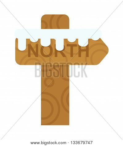 Wooden North Sign Vector & Photo (Free Trial) | Bigstock
