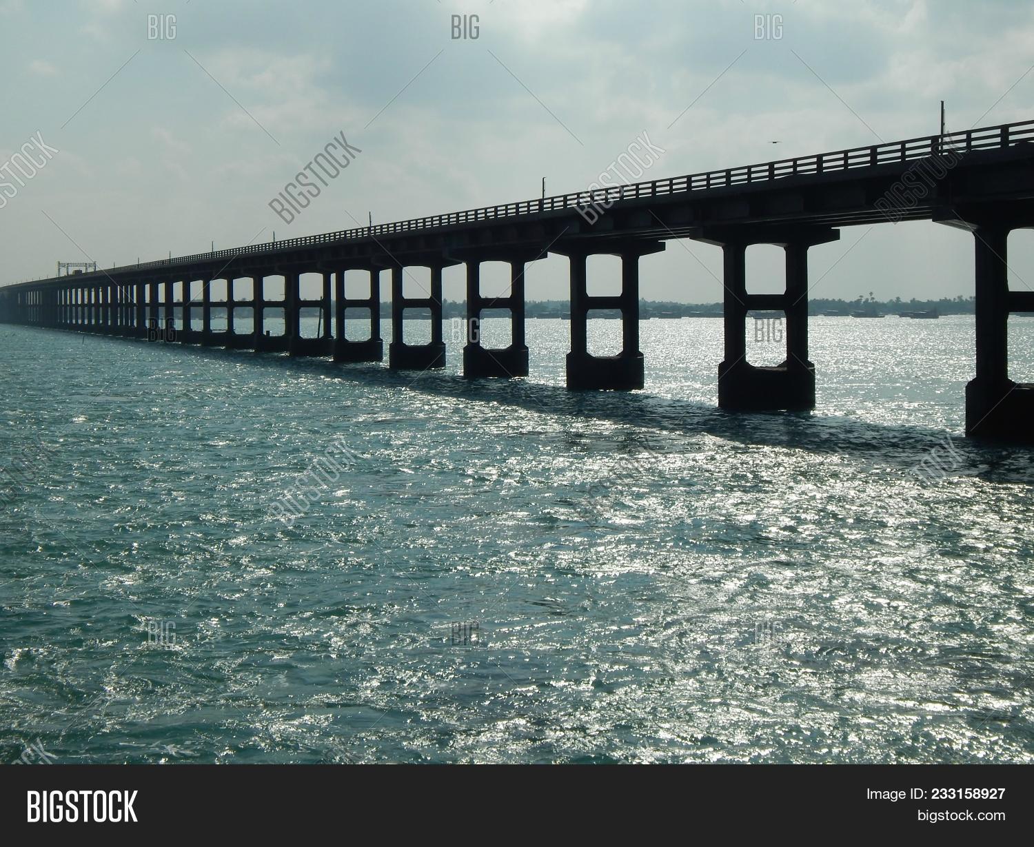 Pamban Bridge Railway Image & Photo (Free Trial) | Bigstock