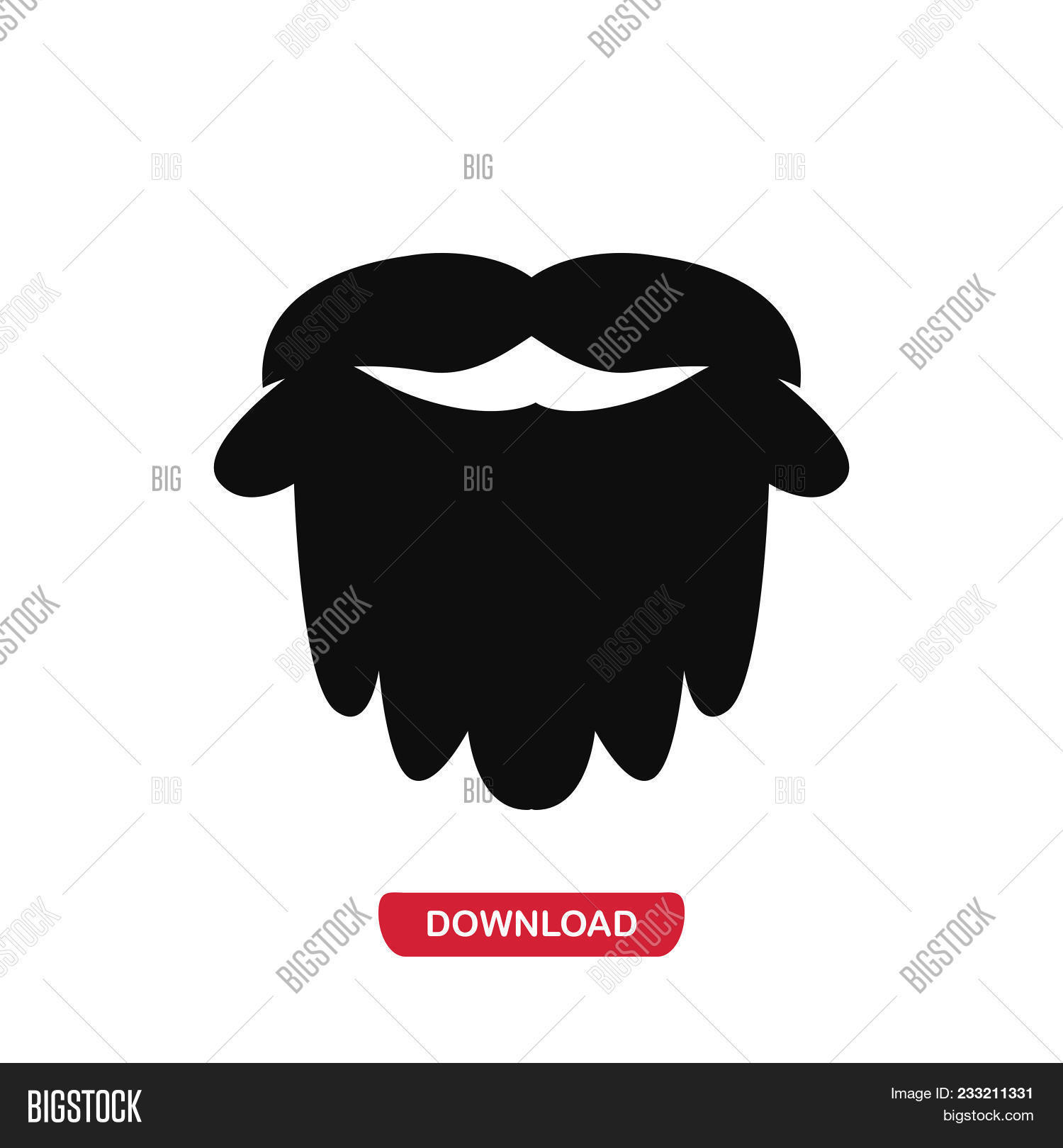 Mustache Icon Vector