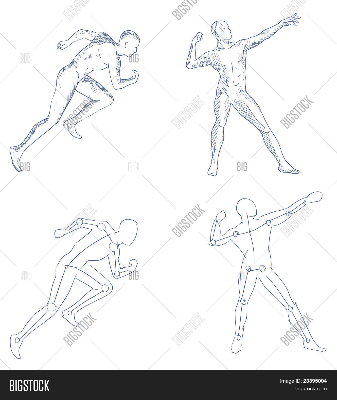 Human Motion Artistic Vector & Photo (Free Trial) | Bigstock