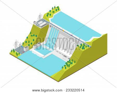 Hydroelectric Power Vector & Photo (Free Trial) | Bigstock