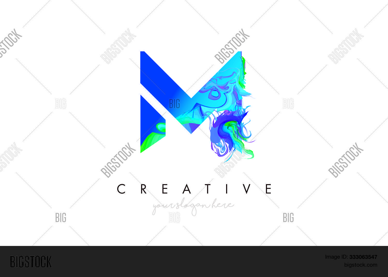 M Letter Icon Design Vector & Photo (Free Trial) | Bigstock