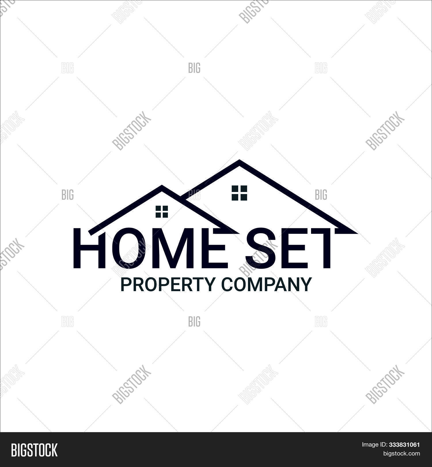 Logotype Home Set Vector & Photo (Free Trial) | Bigstock