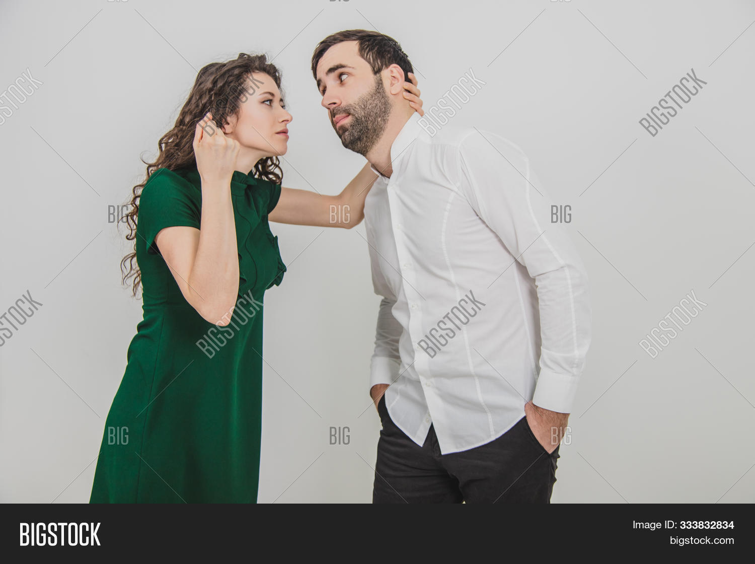 Nervous Wife Keeping Image And Photo Free Trial Bigstock