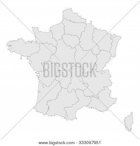 France Map Provinces Vector & Photo (Free Trial) | Bigstock