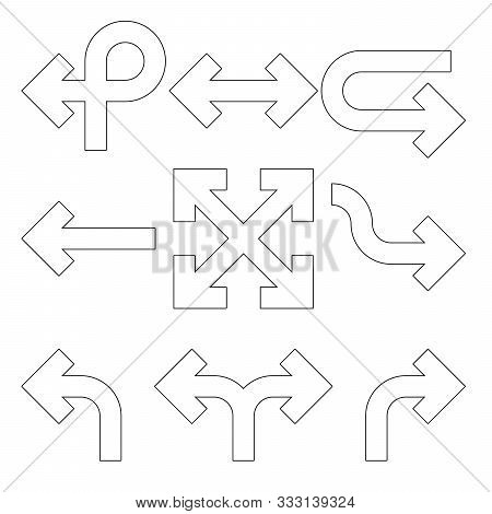 Set Arrows. Simple Vector & Photo (Free Trial) | Bigstock