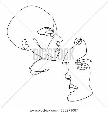 Continuous Line Vector & Photo (Free Trial) | Bigstock