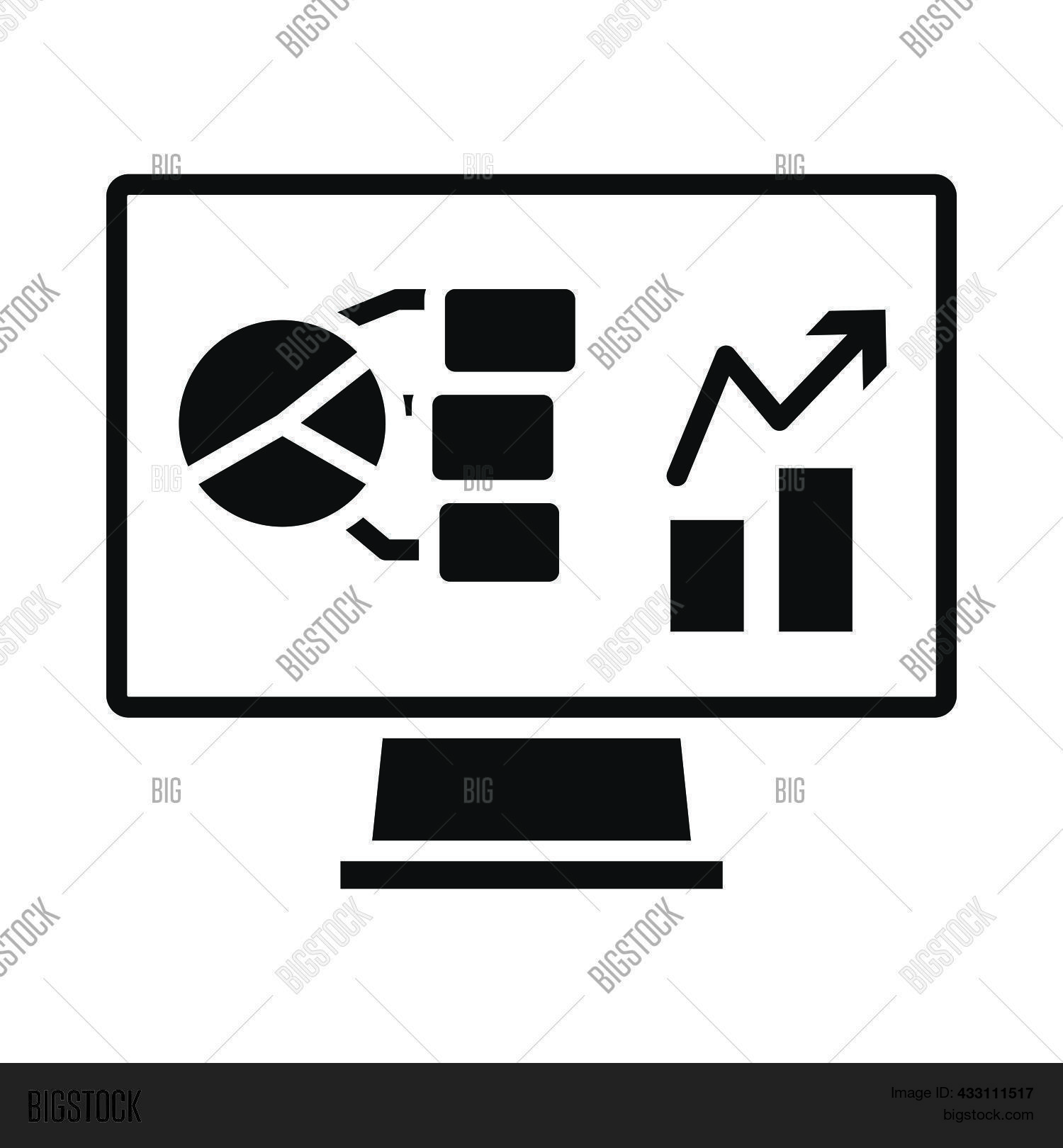 Monitor Analytics Vector & Photo (Free Trial) | Bigstock