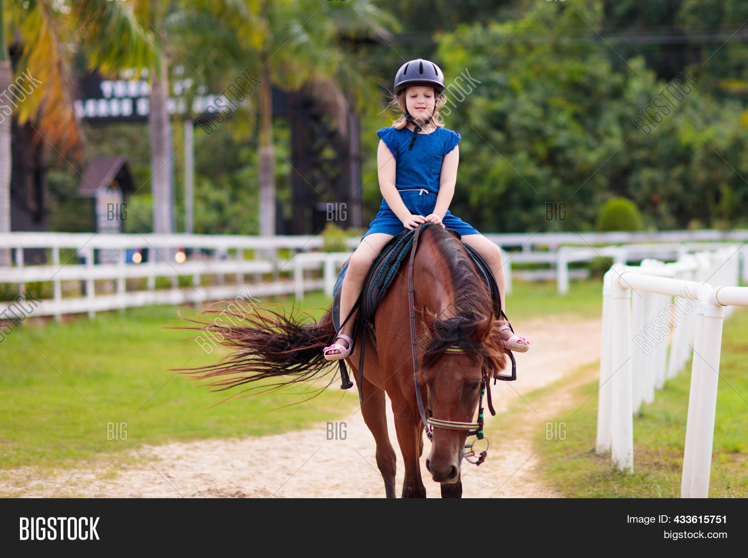 Kids Ride Horse. Child Image & Photo (Free Trial) | Bigstock