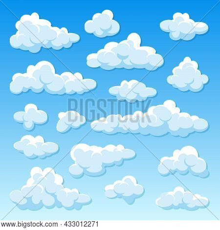Various Round Clouds Vector & Photo (Free Trial) | Bigstock