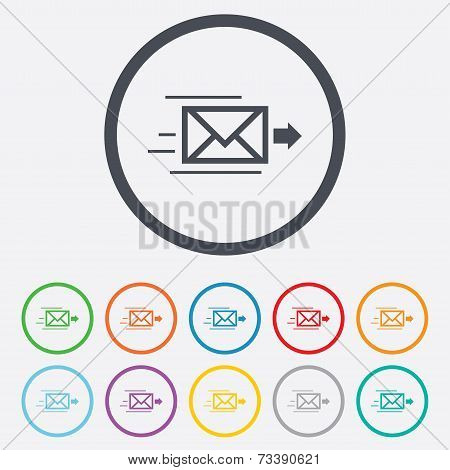 Mail Delivery Icon. Vector & Photo (Free Trial) | Bigstock