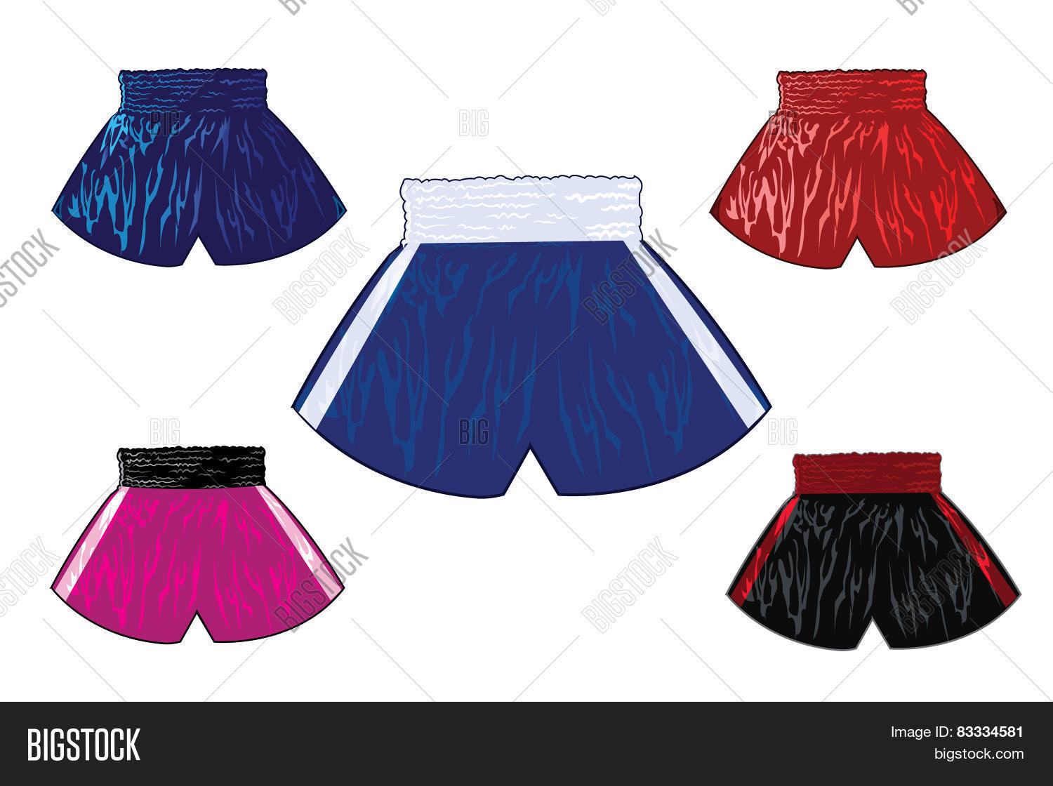 Boxing Shorts Set Vector & Photo (Free Trial) | Bigstock