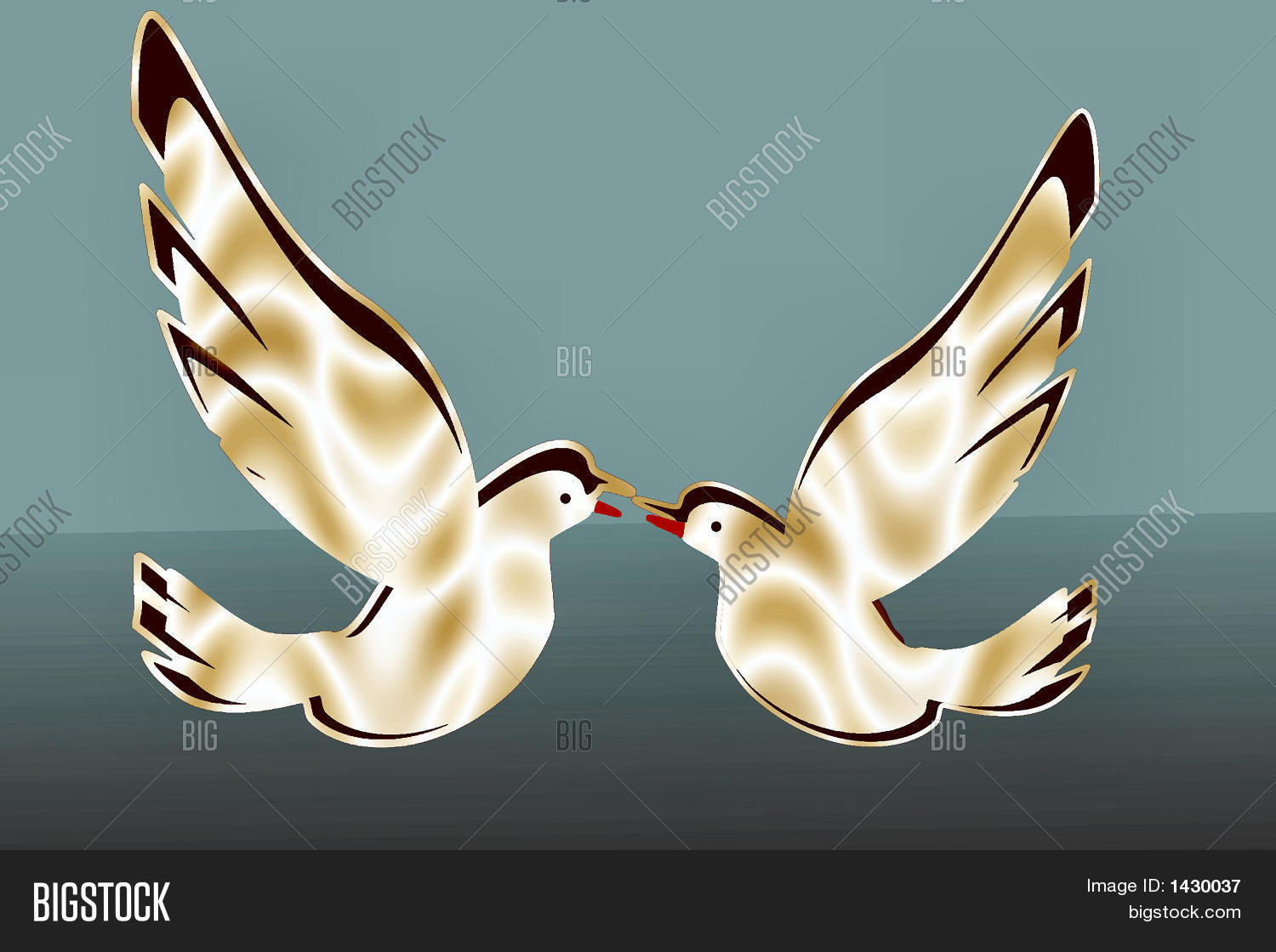 Golden Doves Image & Photo (Free Trial) | Bigstock
