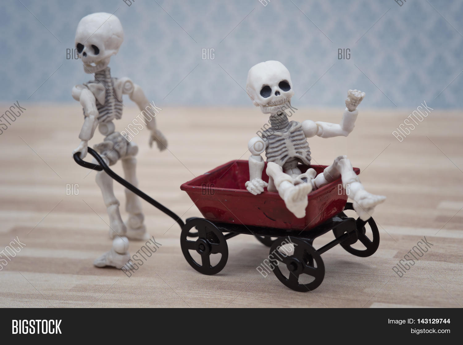 Skeleton Kid Pulling Image & Photo (Free Trial) | Bigstock