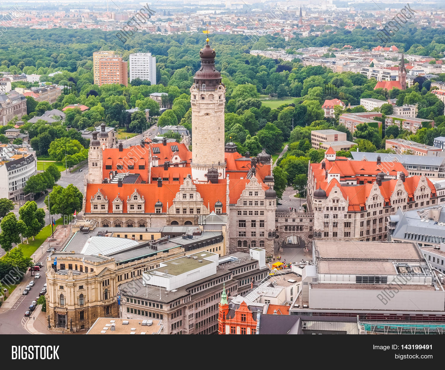 Leipzig Aerial View ( Image & Photo (Free Trial) | Bigstock