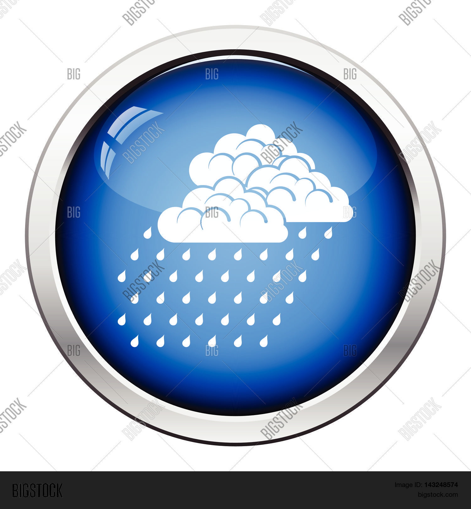Rainfall Icon Vector & Photo (Free Trial) | Bigstock