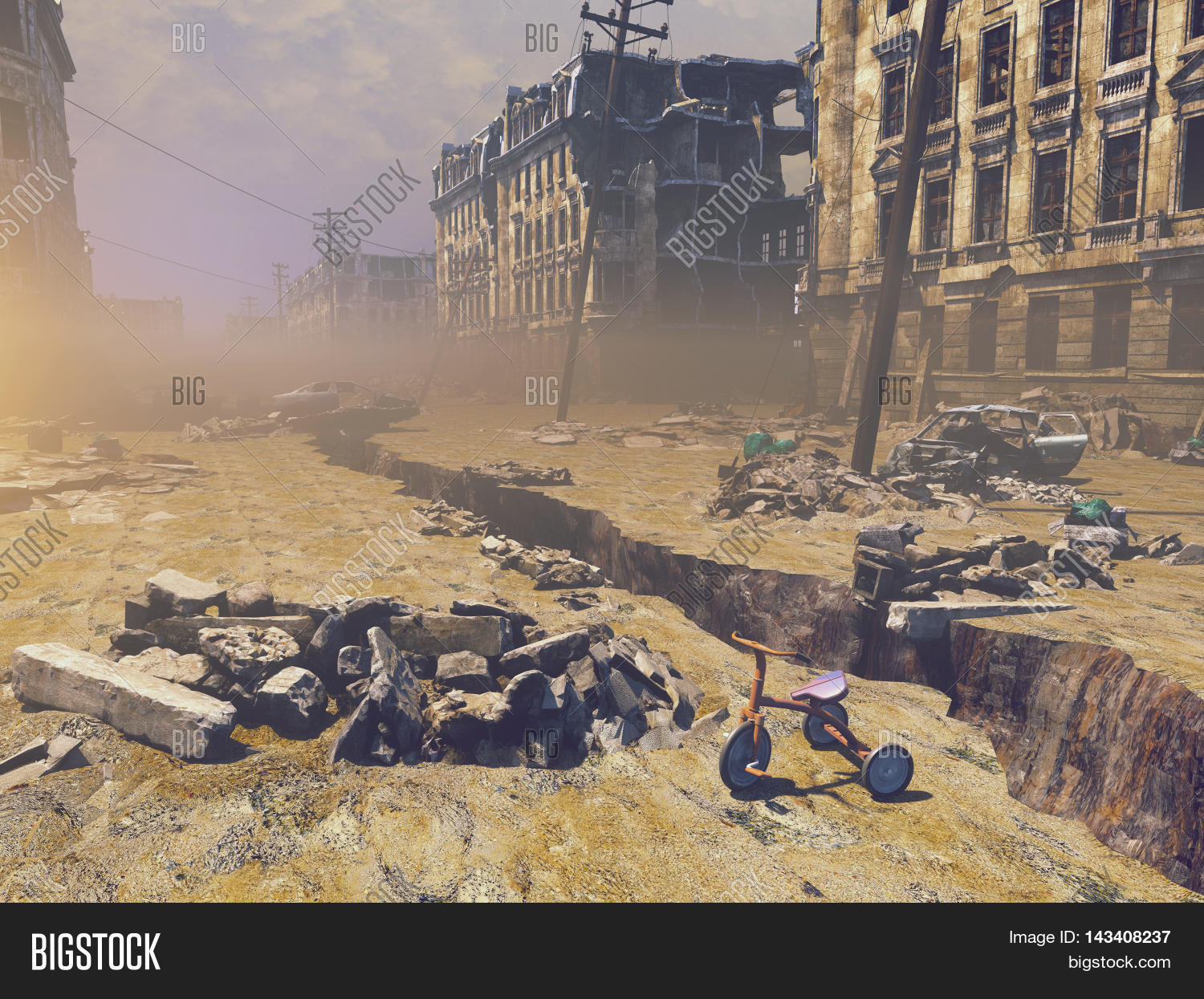 Ruins City Crack Image & Photo (Free Trial) | Bigstock