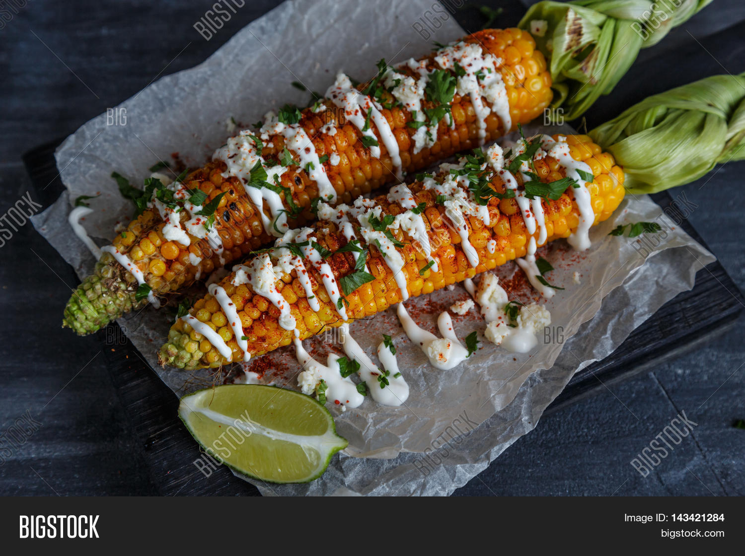 Elote Mexican Grilled Image & Photo (Free Trial) | Bigstock