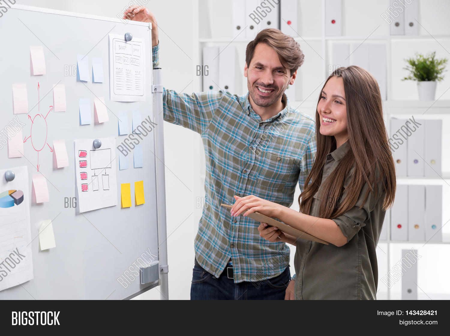 Two Colleagues Smiling Image & Photo (Free Trial) | Bigstock