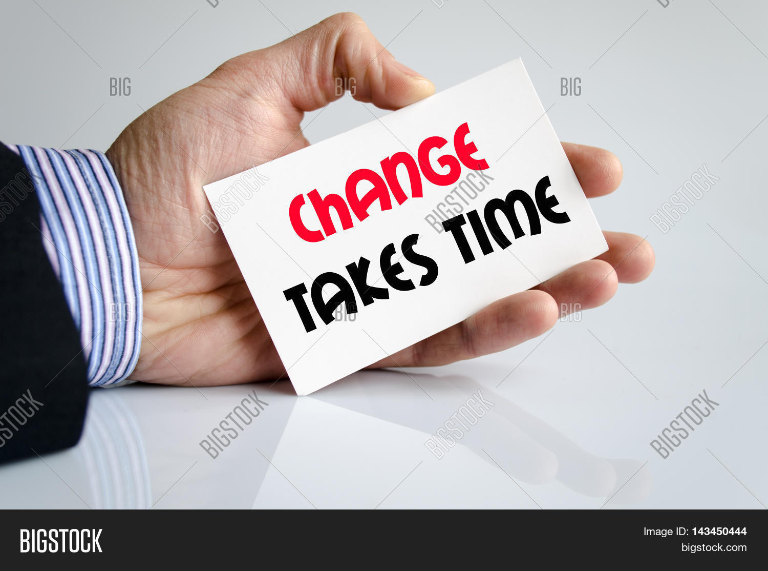 Change Takes Time Text Image & Photo (Free Trial) | Bigstock