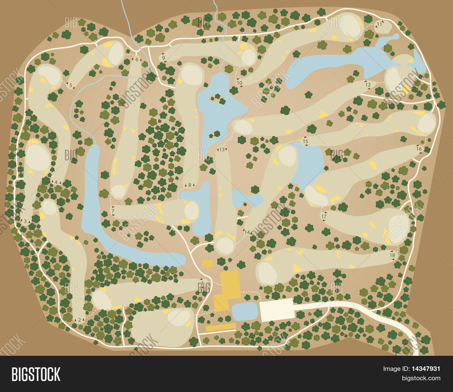 Illustrated Map Image & Photo (Free Trial) | Bigstock