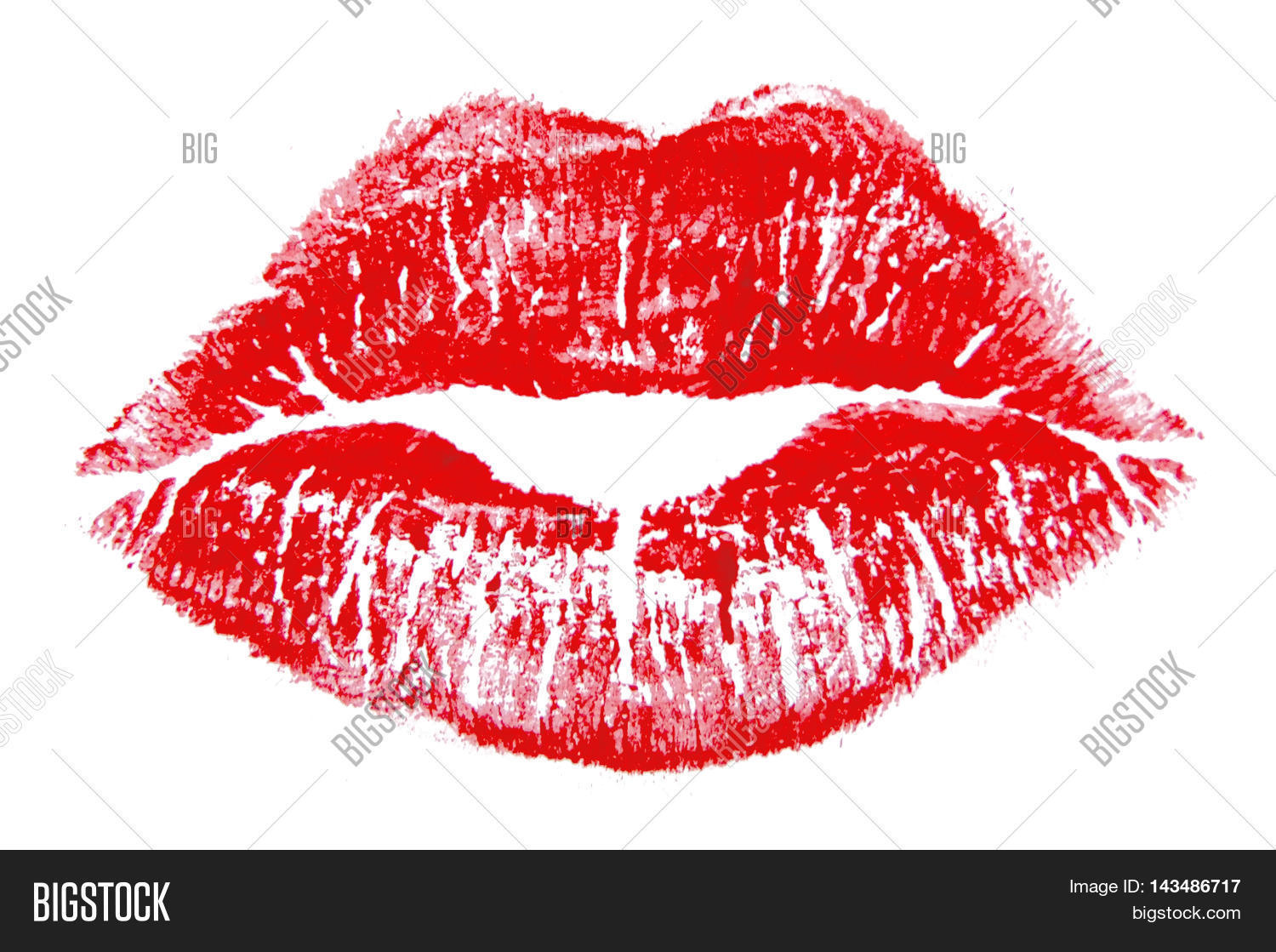 Red Lipstick Kiss, Image & Photo (Free Trial) | Bigstock