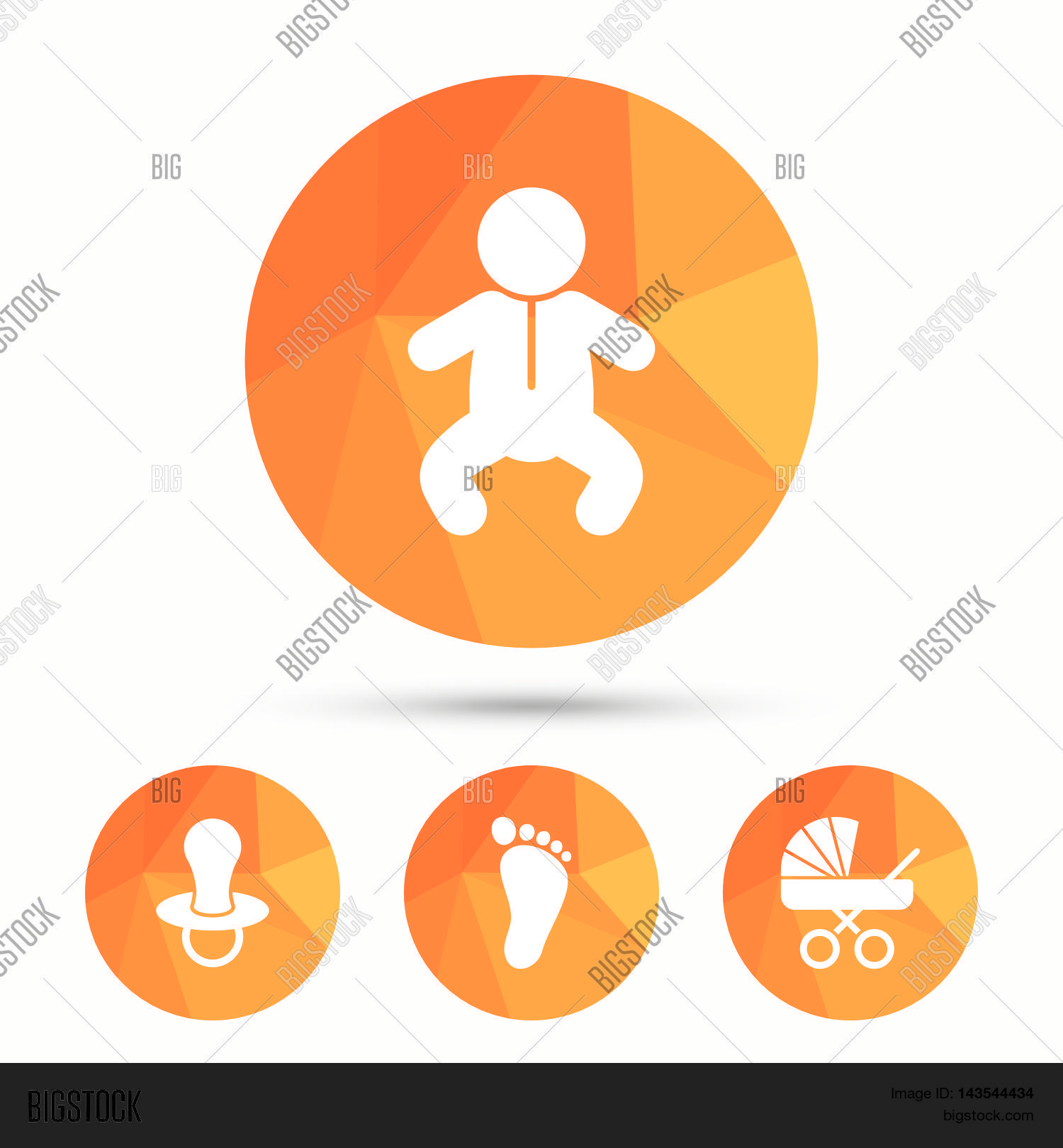 Baby Infants Icons. Vector & Photo (Free Trial) | Bigstock