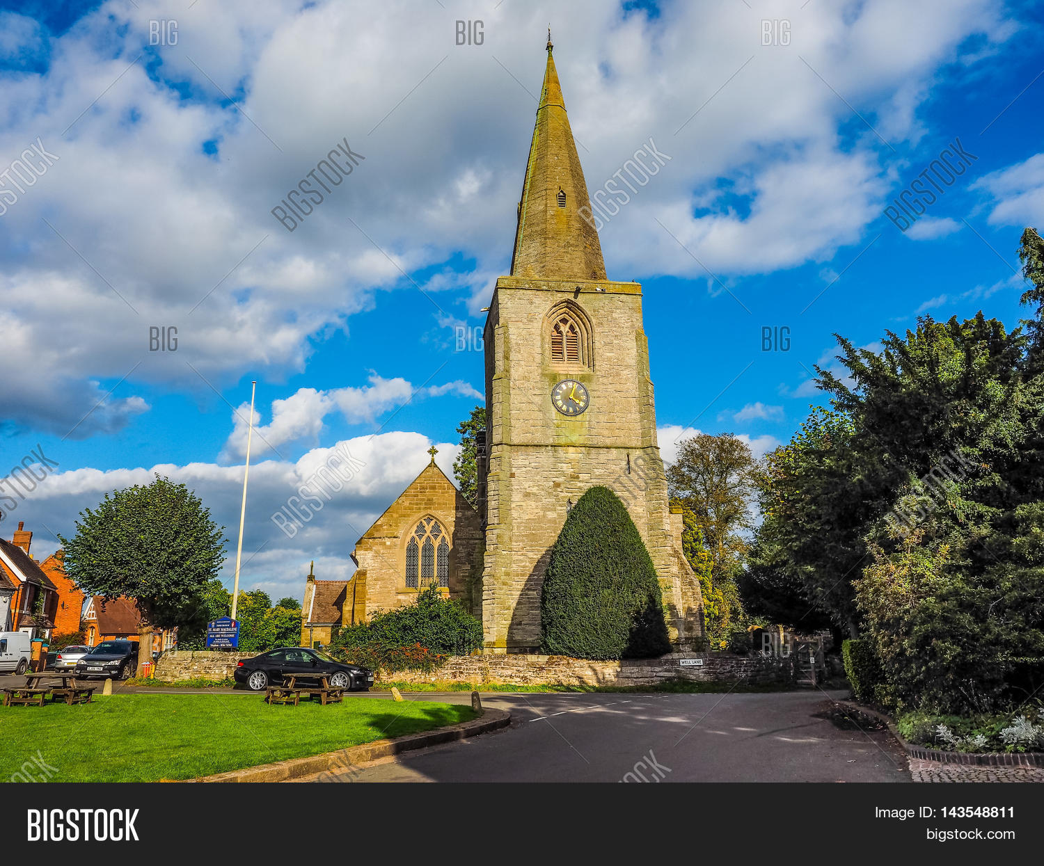 Village Green Tanworth Image & Photo (Free Trial) | Bigstock