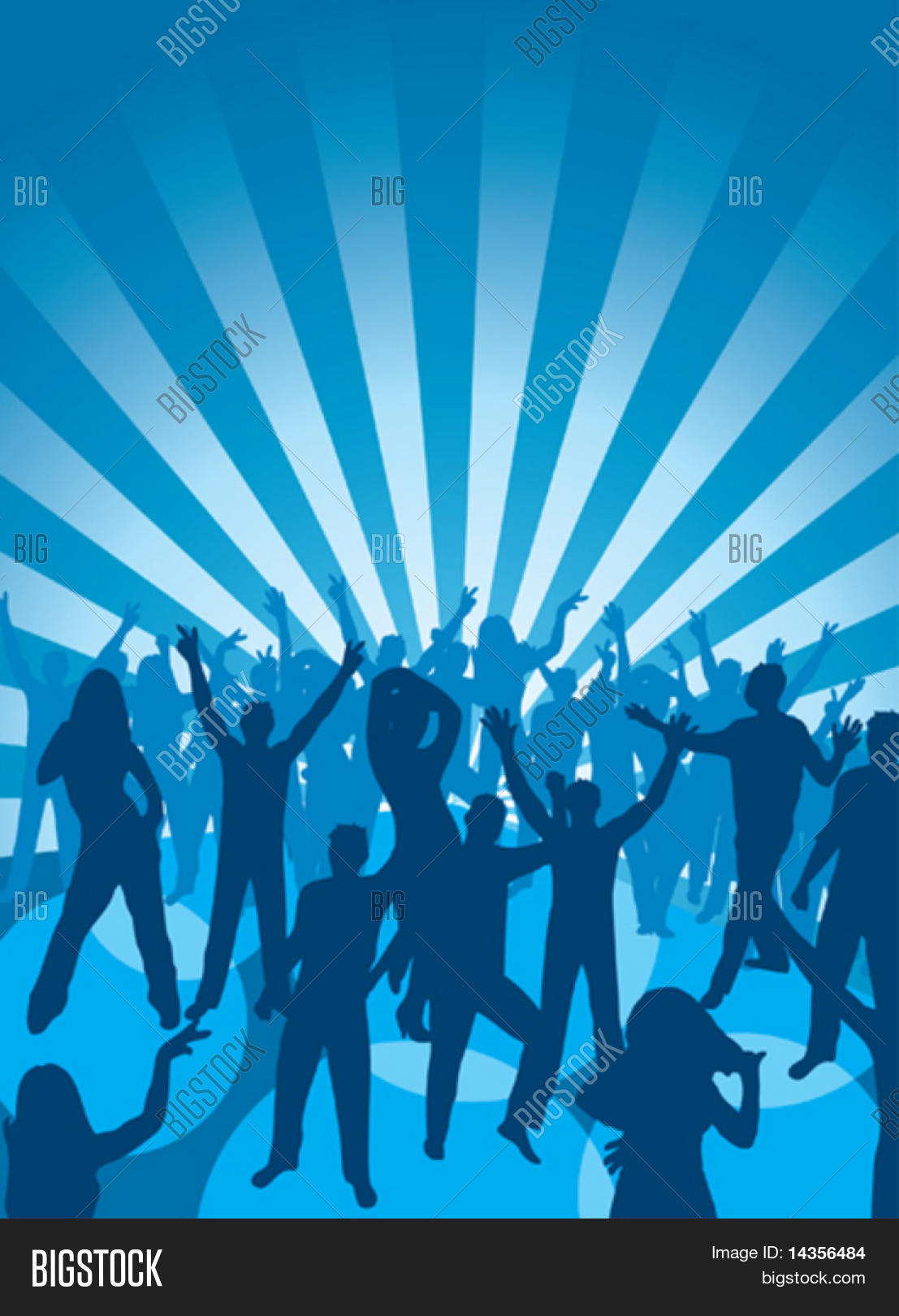Fun Dancing Crowd. Vector & Photo (Free Trial) | Bigstock