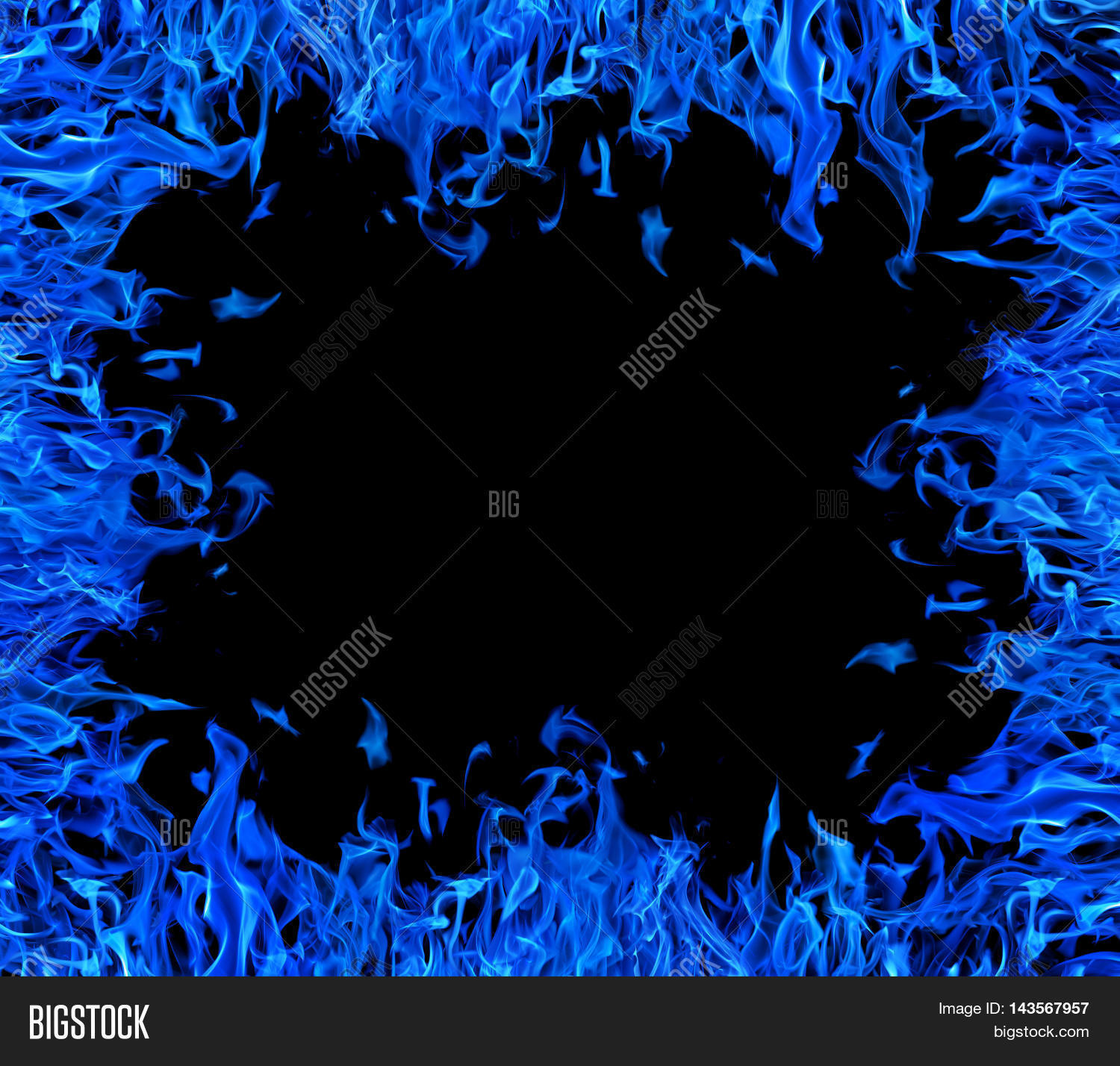 Blue Flame Frame Image & Photo (Free Trial) | Bigstock