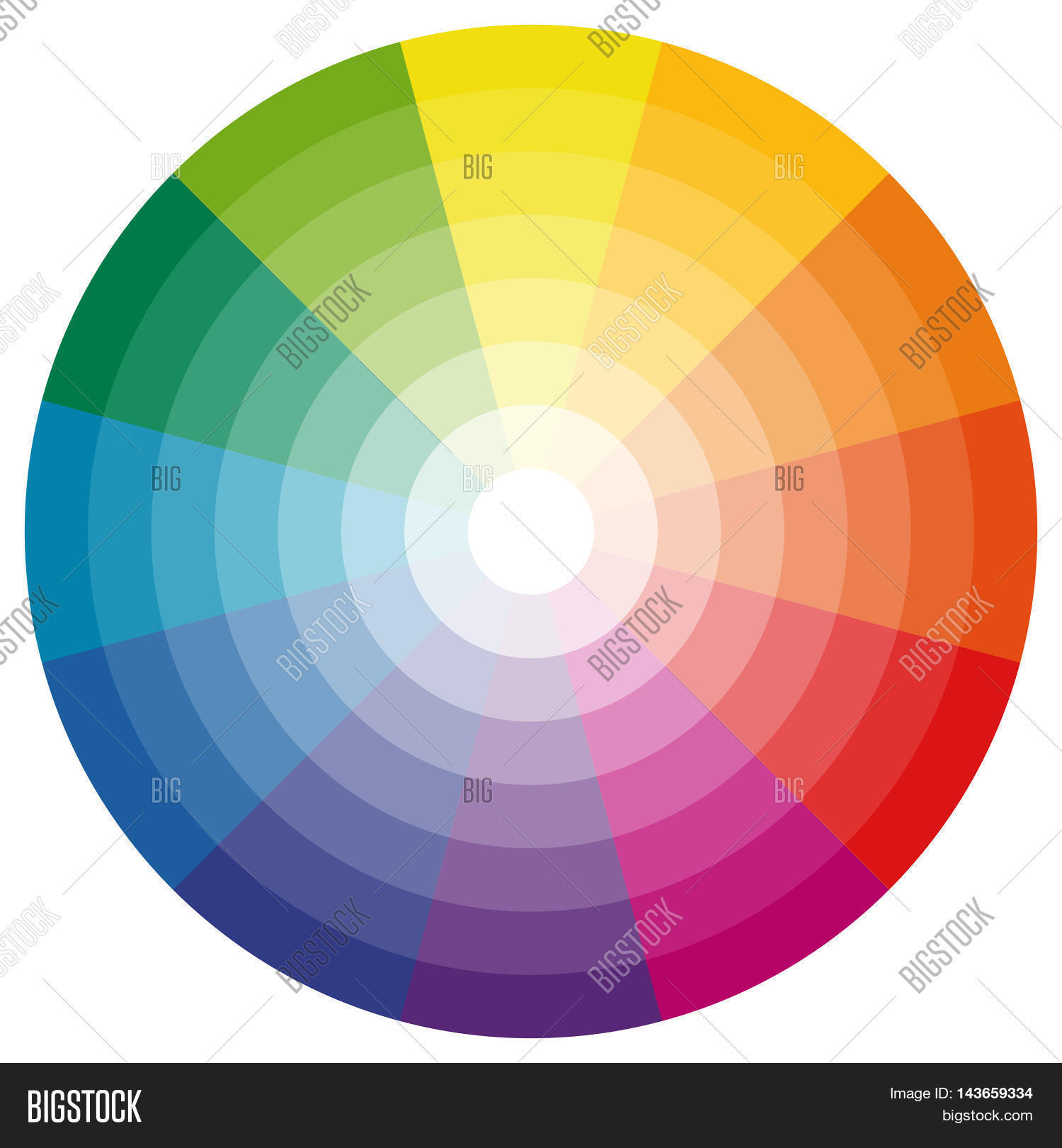 Color Wheel Twelve Vector & Photo (Free Trial) | Bigstock