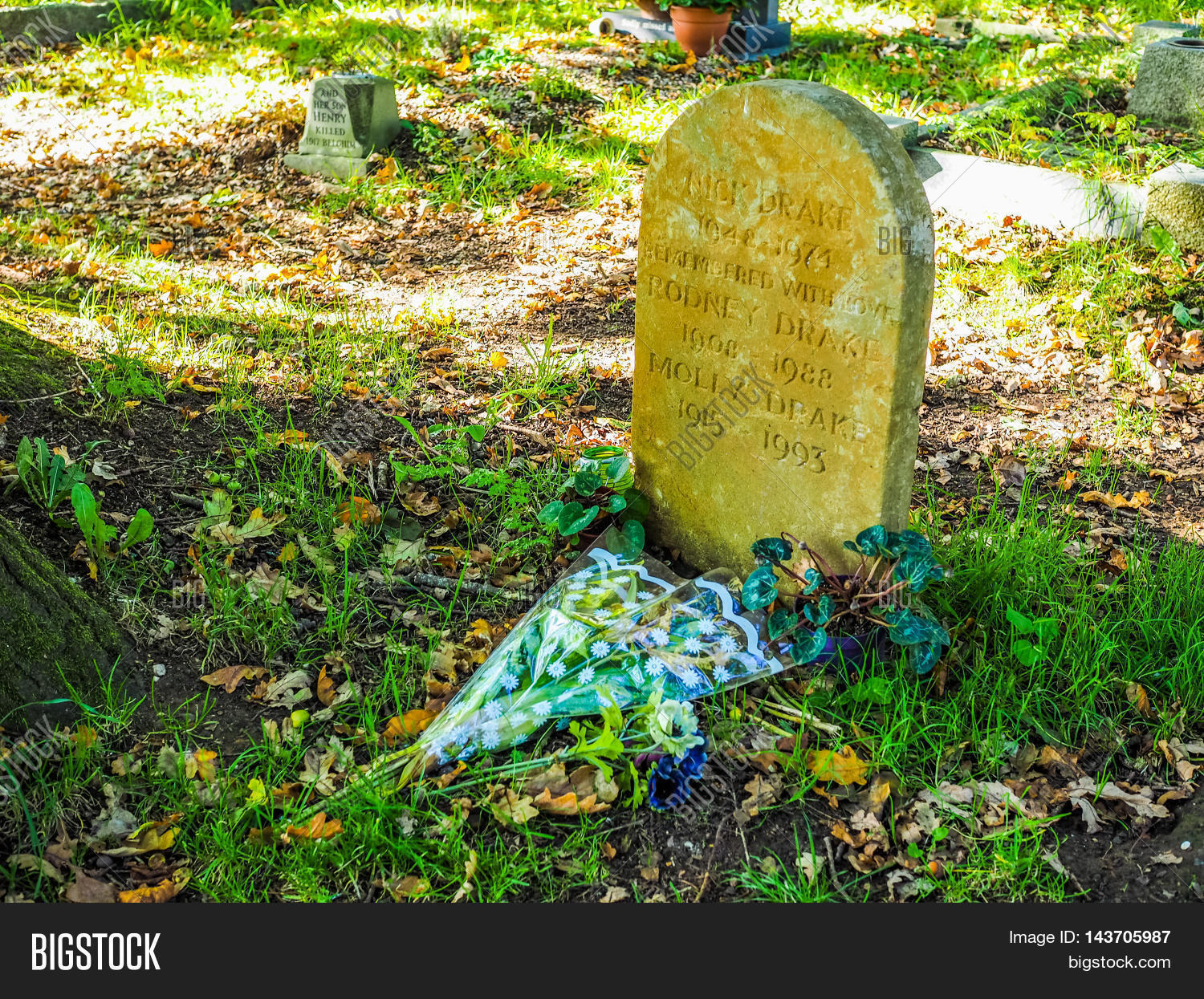 Nick Drake Tomb Image & Photo (Free Trial) | Bigstock
