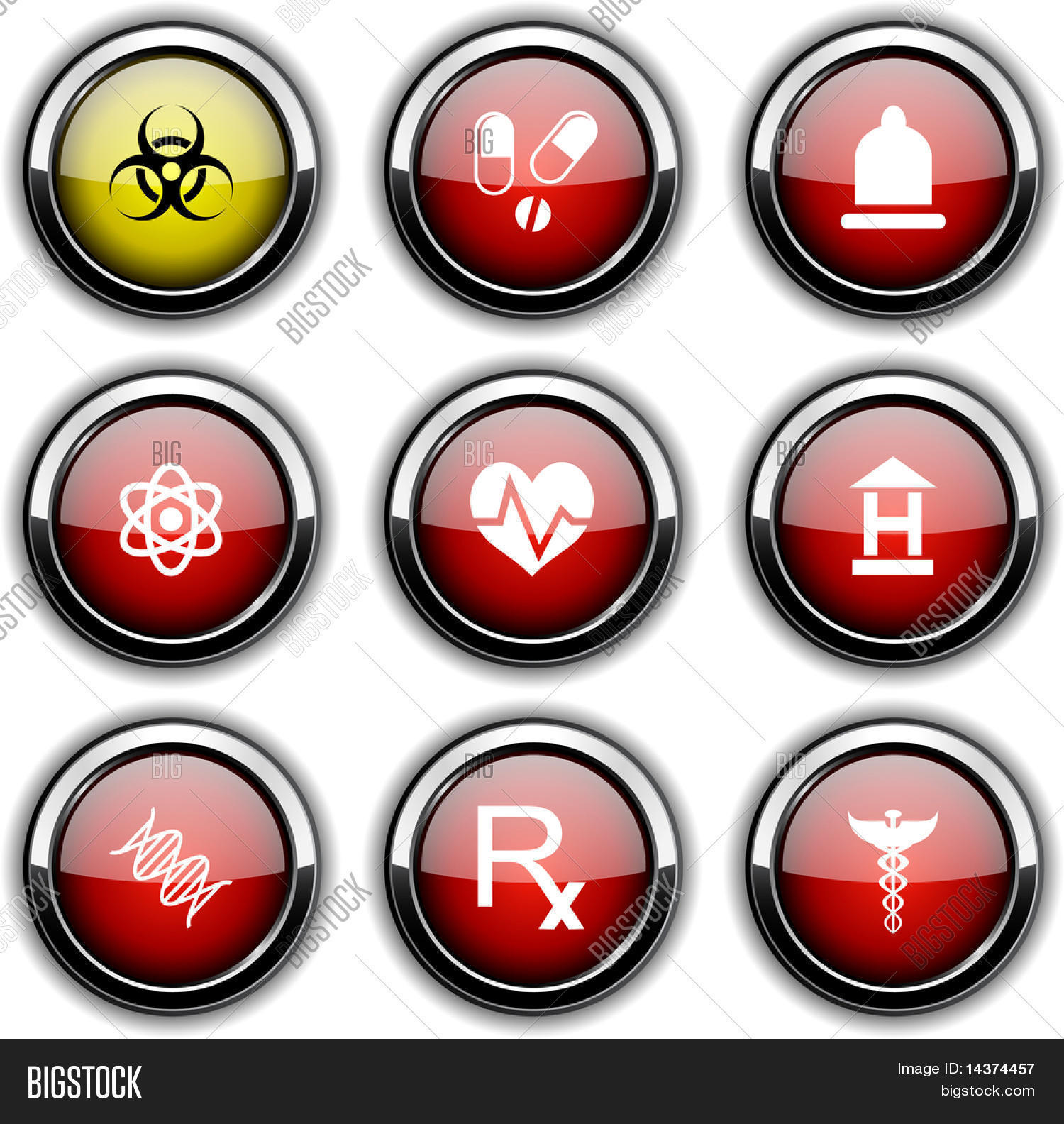Medical Set Round Vector & Photo (Free Trial) | Bigstock
