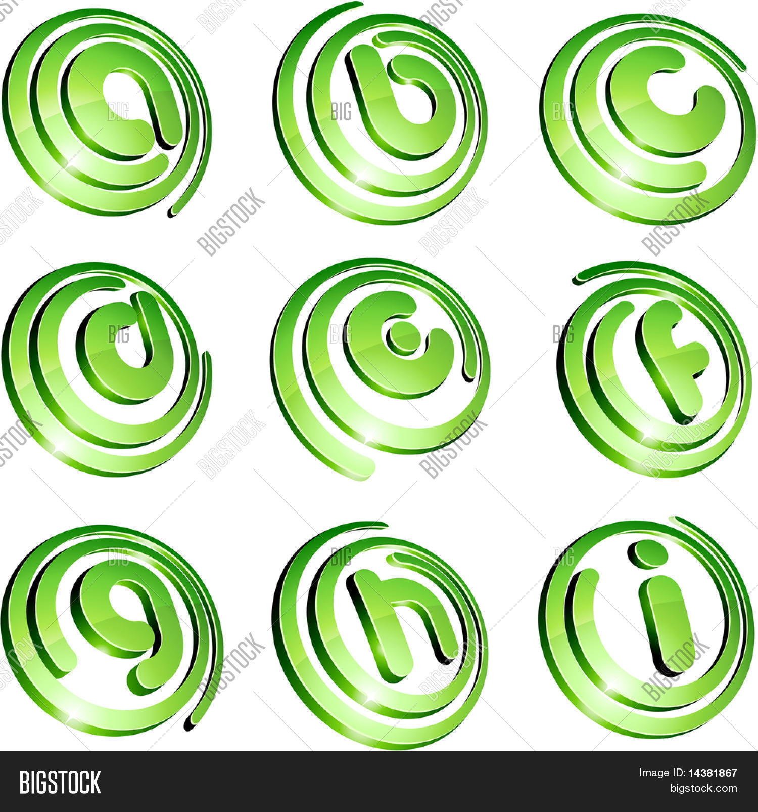 Set 3d Letter Vector Vector & Photo (Free Trial) | Bigstock