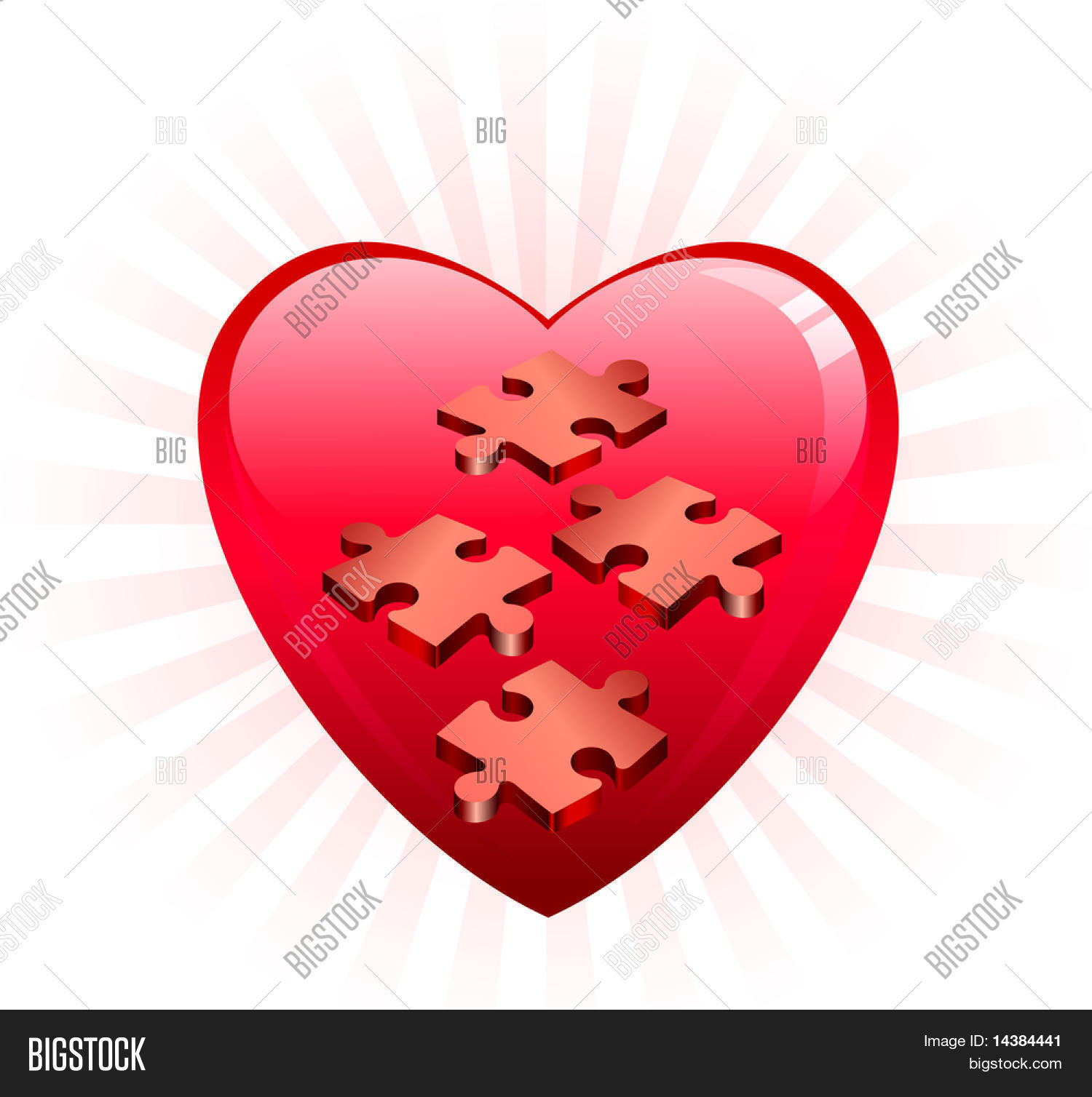 Incomplete Heart Vector & Photo (Free Trial) | Bigstock