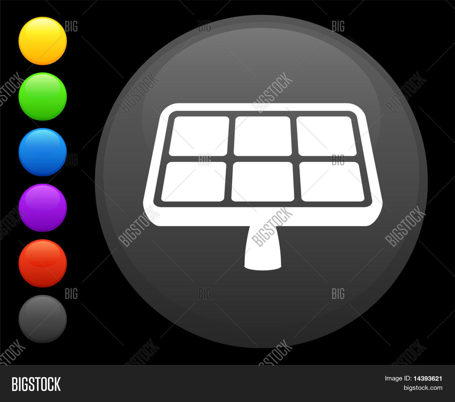 Solar Panel Icon On Vector & Photo (Free Trial) | Bigstock